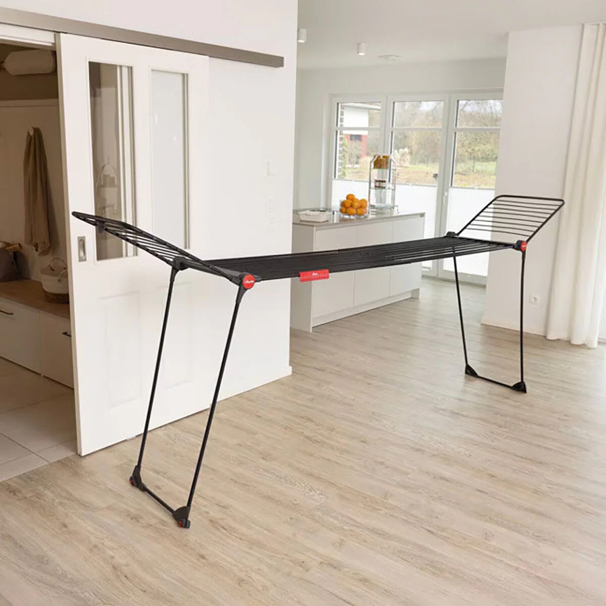 Sfoara de rufe Vileda Infinity Flex Ultimate extensibila, 30 m, cu roti ...