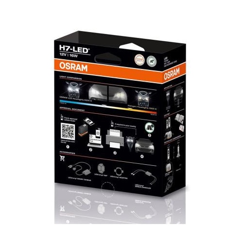 Set Becuri Auto LED – OSRAM NIGHT BREAKER H7-LED START – Omologate RAR ...