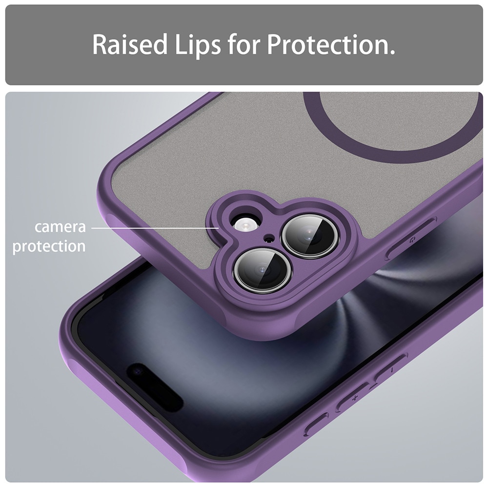 iPhone 16 tok – Techsuit HaloFrost II MagSafe – lila - eMAG.hu