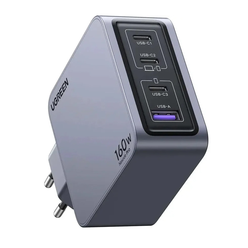 Incarcator USB Type-C GaN 160W 3A Cablu Inclus 1.5m - Ugreen Nexode Pro ...