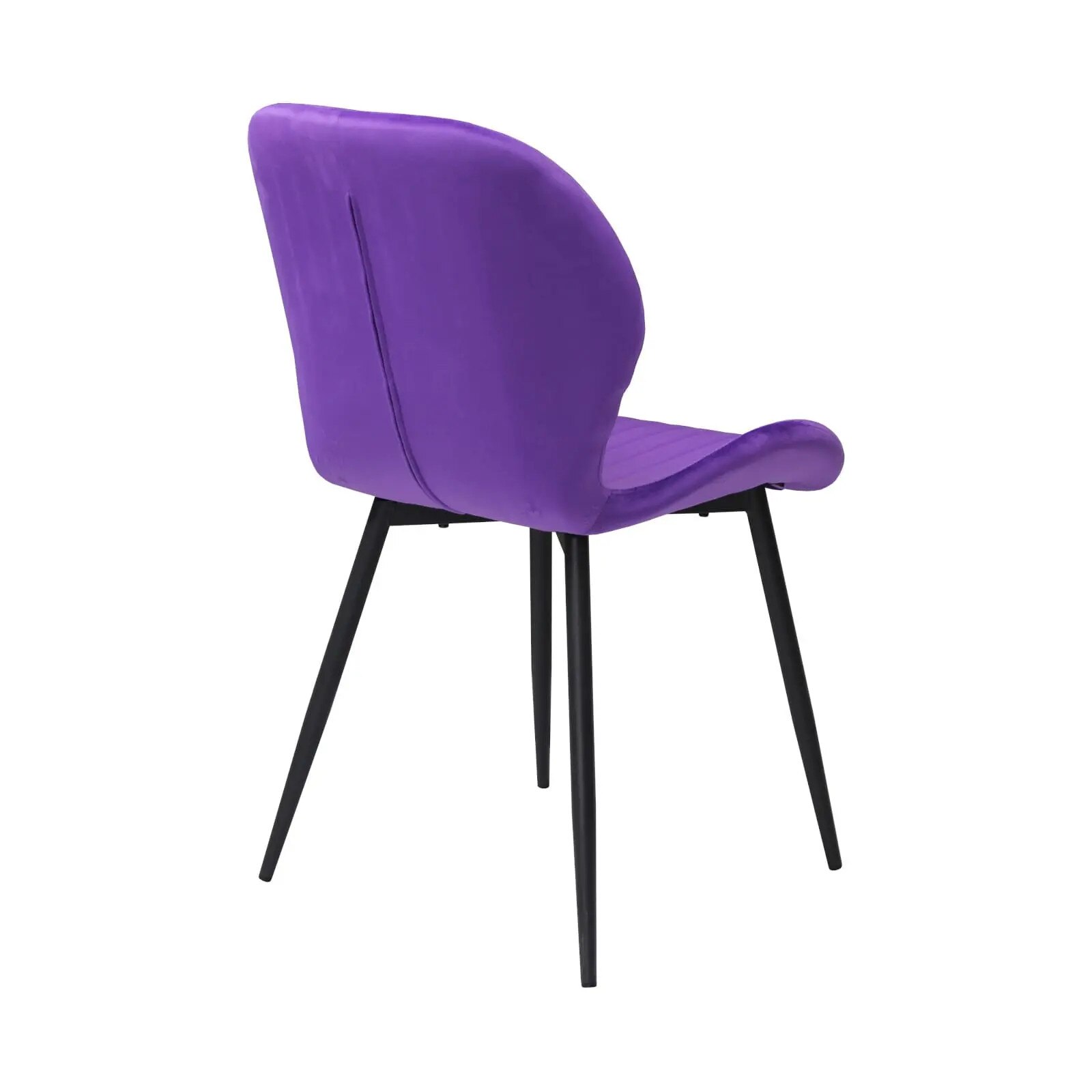 Set masa extensibila Roma Negru Marmorat cu 6 scaune Opal Mov, picioare ...
