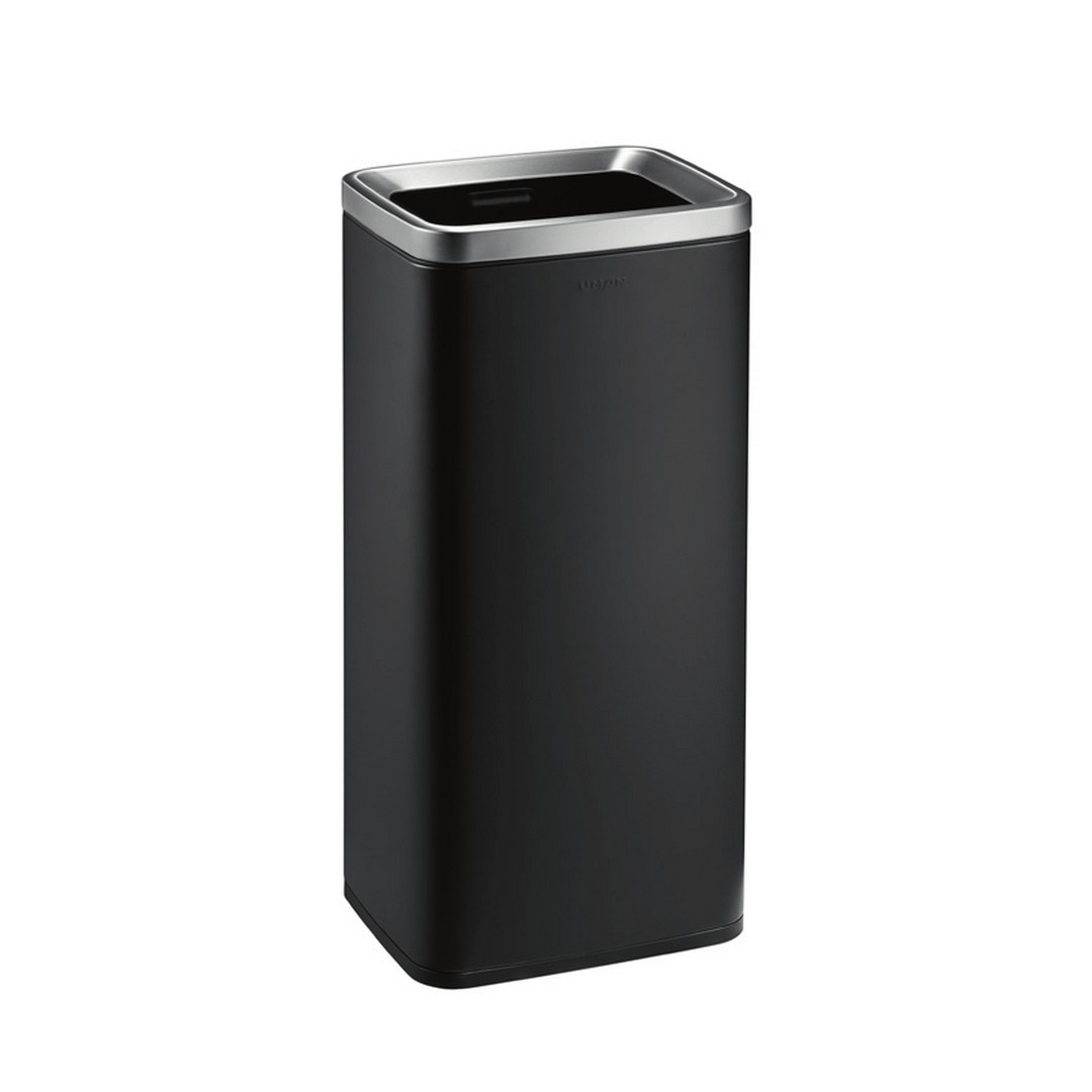 Cos de gunoi SMASH DESIGN NIVARA-9082BK, otel inoxidabil, 30L, negru ...