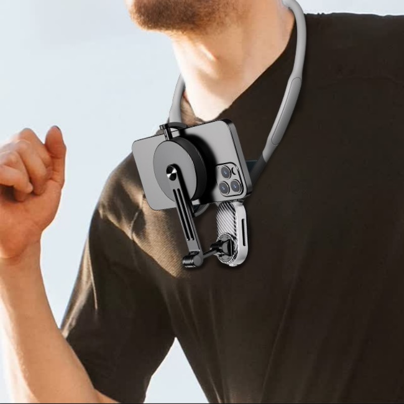 Suport magnetic flexibil gat pentru telefon si camera, gri, universal ...