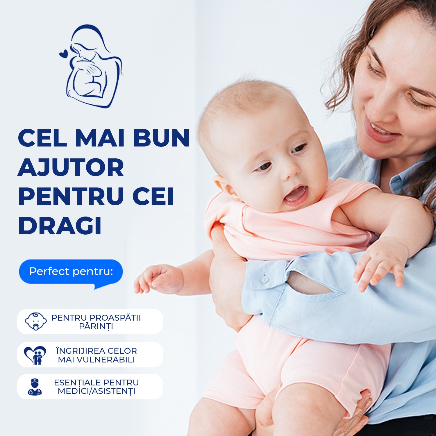 TIV MED Termometru Digital cu Infrarosu Fara Contact pentru Bebelusi ...