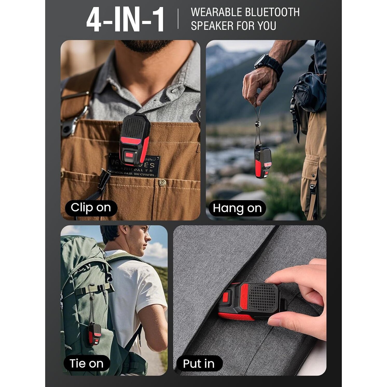 Boxa portabila，Folixs®，Boxa Lavaliera，Bluetooth，Mini boxe，High ...