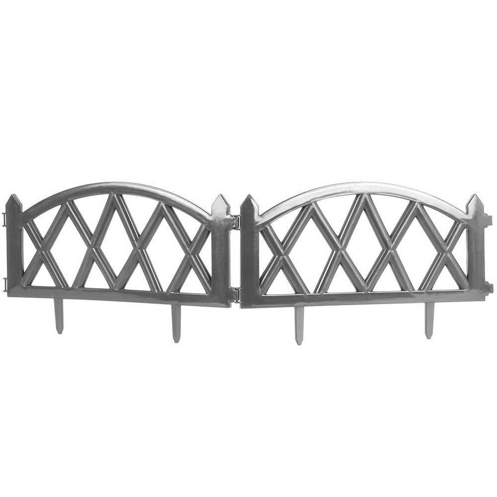 Set 12 Gard Decorativ De Gradina, Vilde, 50x30 cm, Grafit, Fabricat Din ...