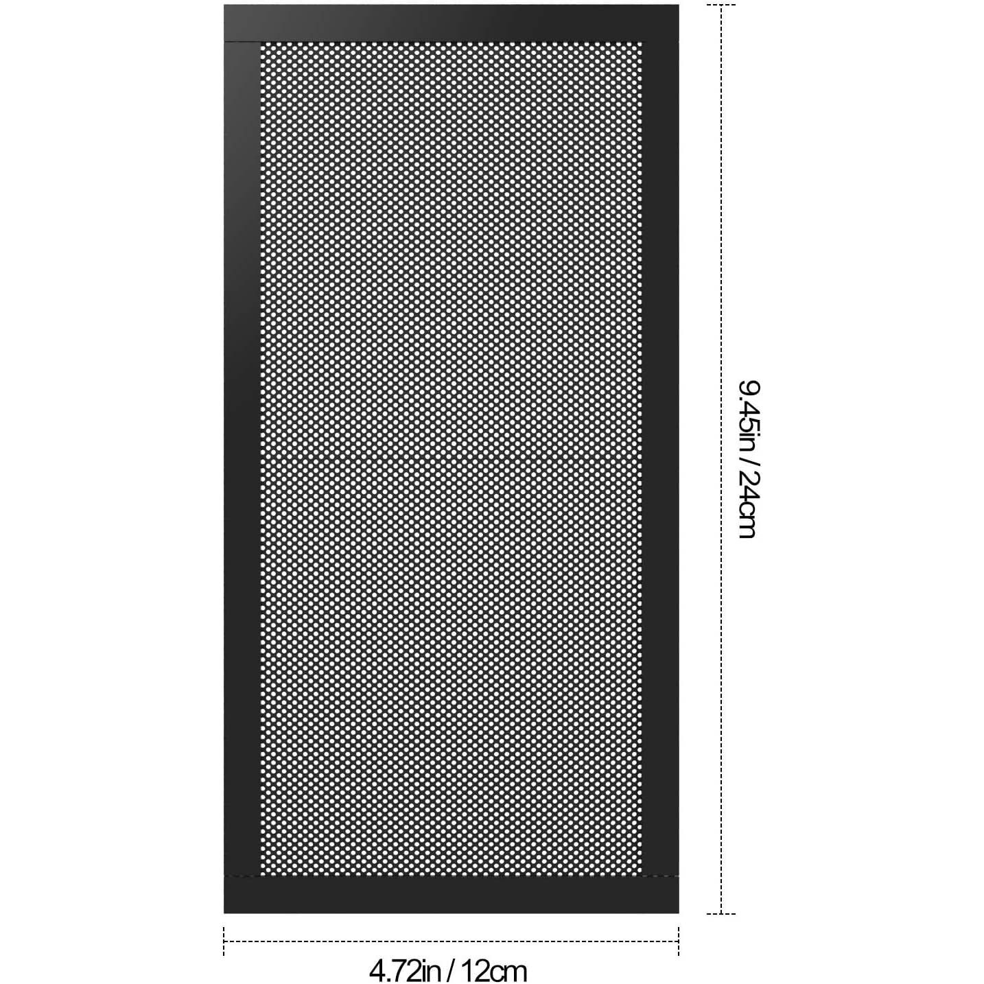 Set 2 filtru de praf pentru ventilatoare PC, PsAyl®, cu cadru magnetic ...