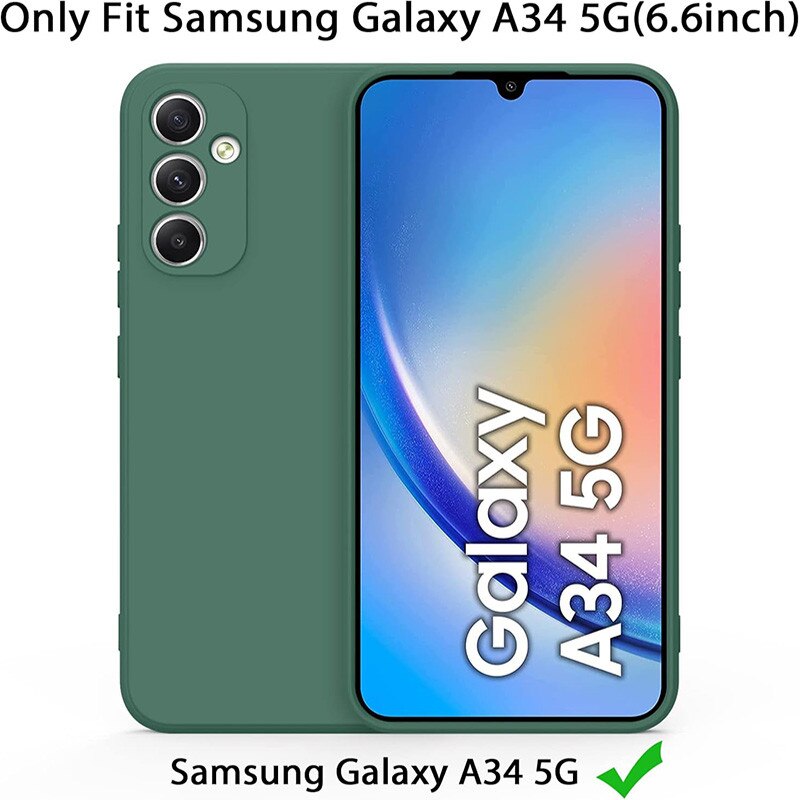 Husa telefon, Pentru Samsung Galaxy A34, silicon lichid, protectie ...