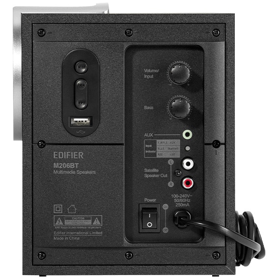 Boxe Edifier 2.1 M206BT, 34W RMS, Bluetooth, Volum si Bass, Negru - eMAG.ro