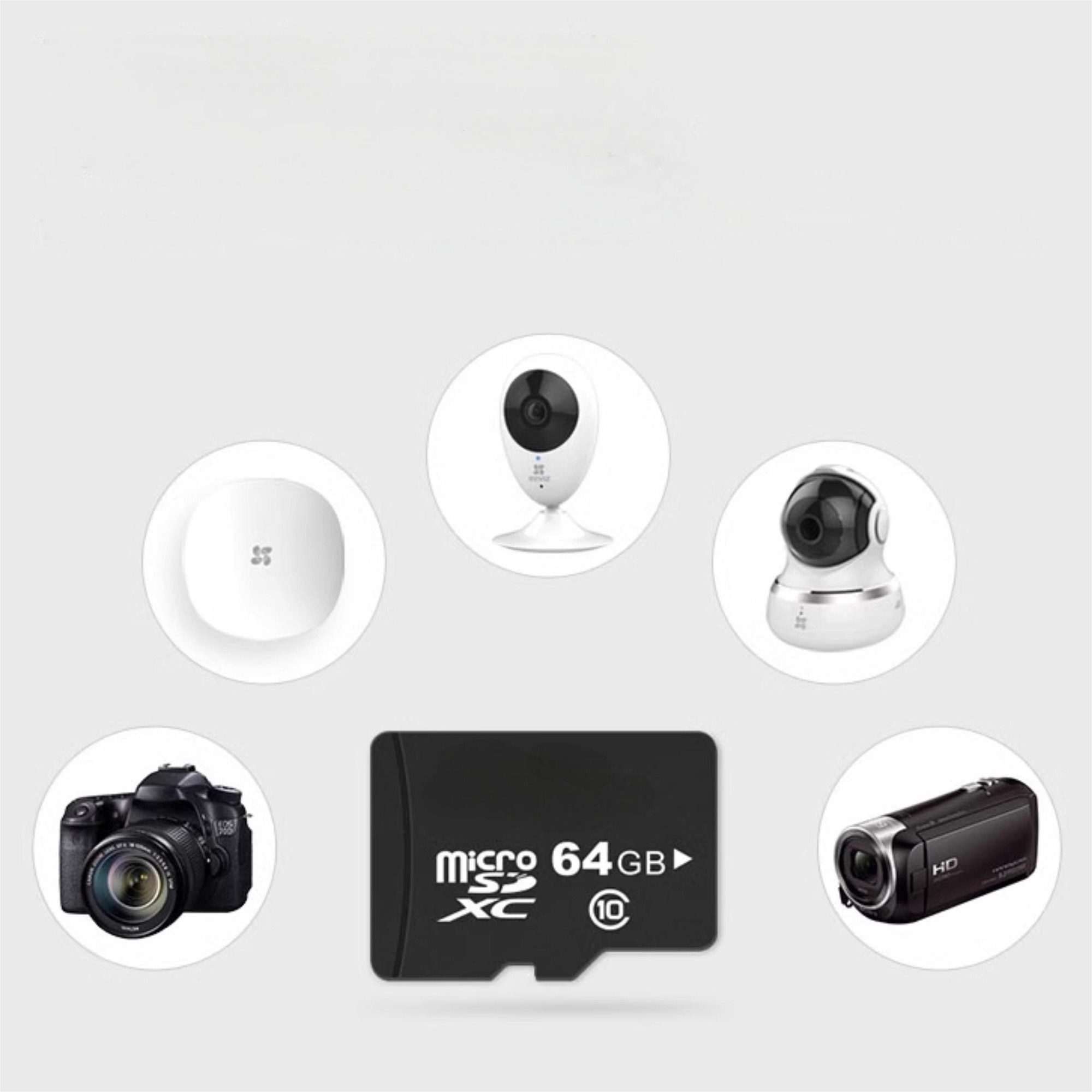 Card de memorie MicroSD 64G,100MB/S, Potrivit pentru camere de ...