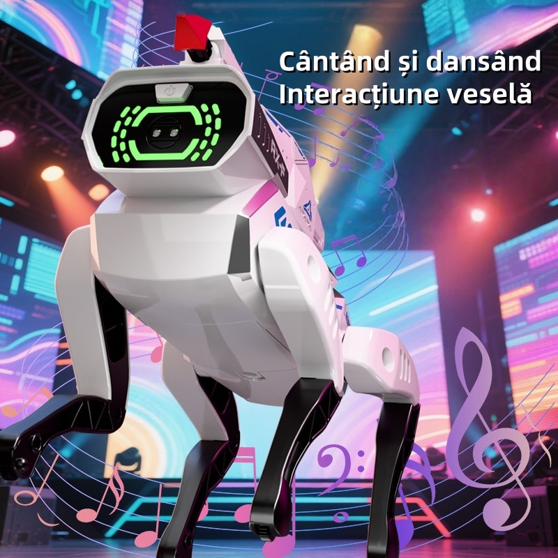 Caine robot inteligent, programare, patru picioare, recunoastere vocala ...