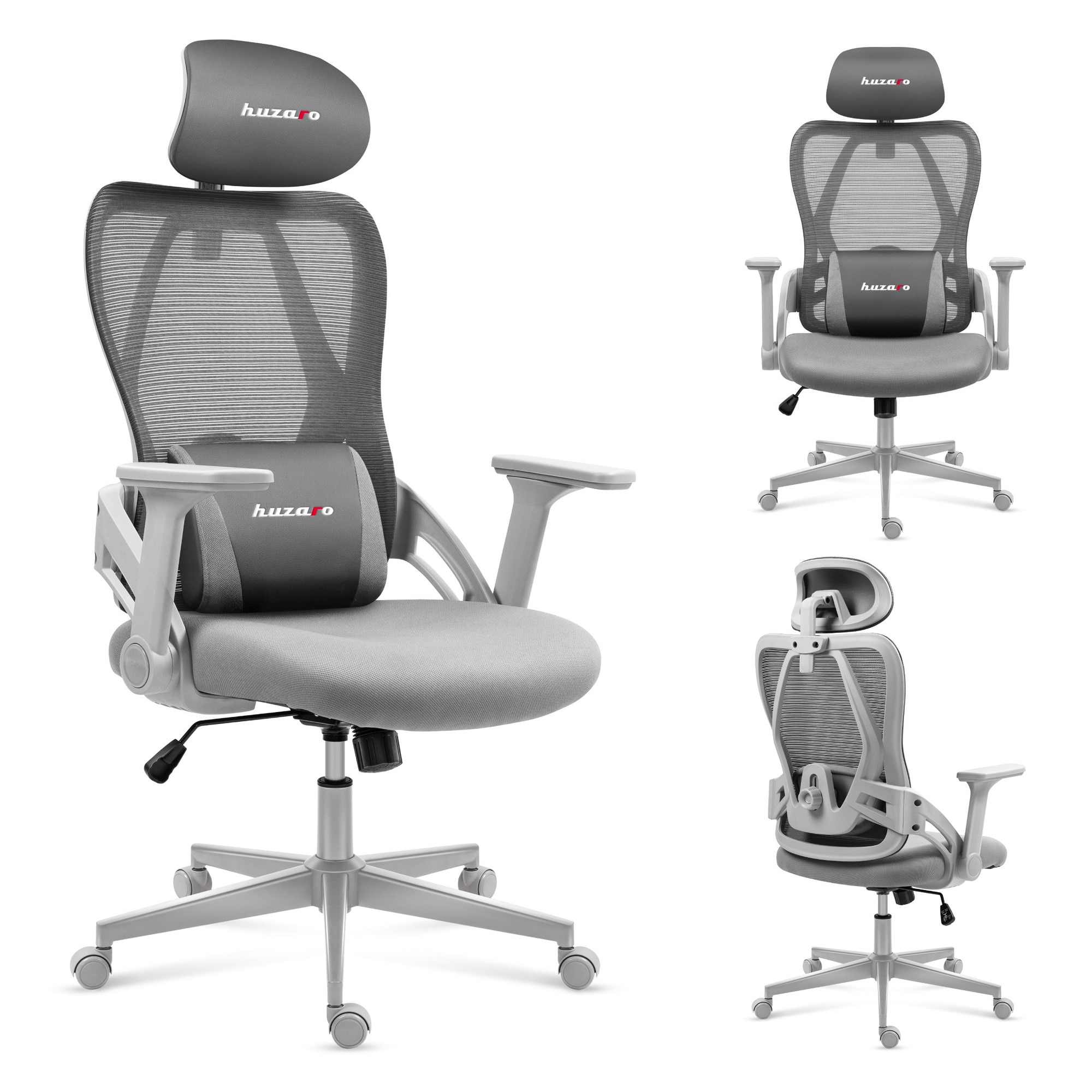 Scaun gaming Huzaro Combat 2.7, cotiere 3D reglabile, suport lombar ...