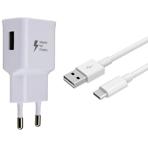 Incarcator complet DAO, adaptor priza fast-charge si cablu TipC 1metru ...