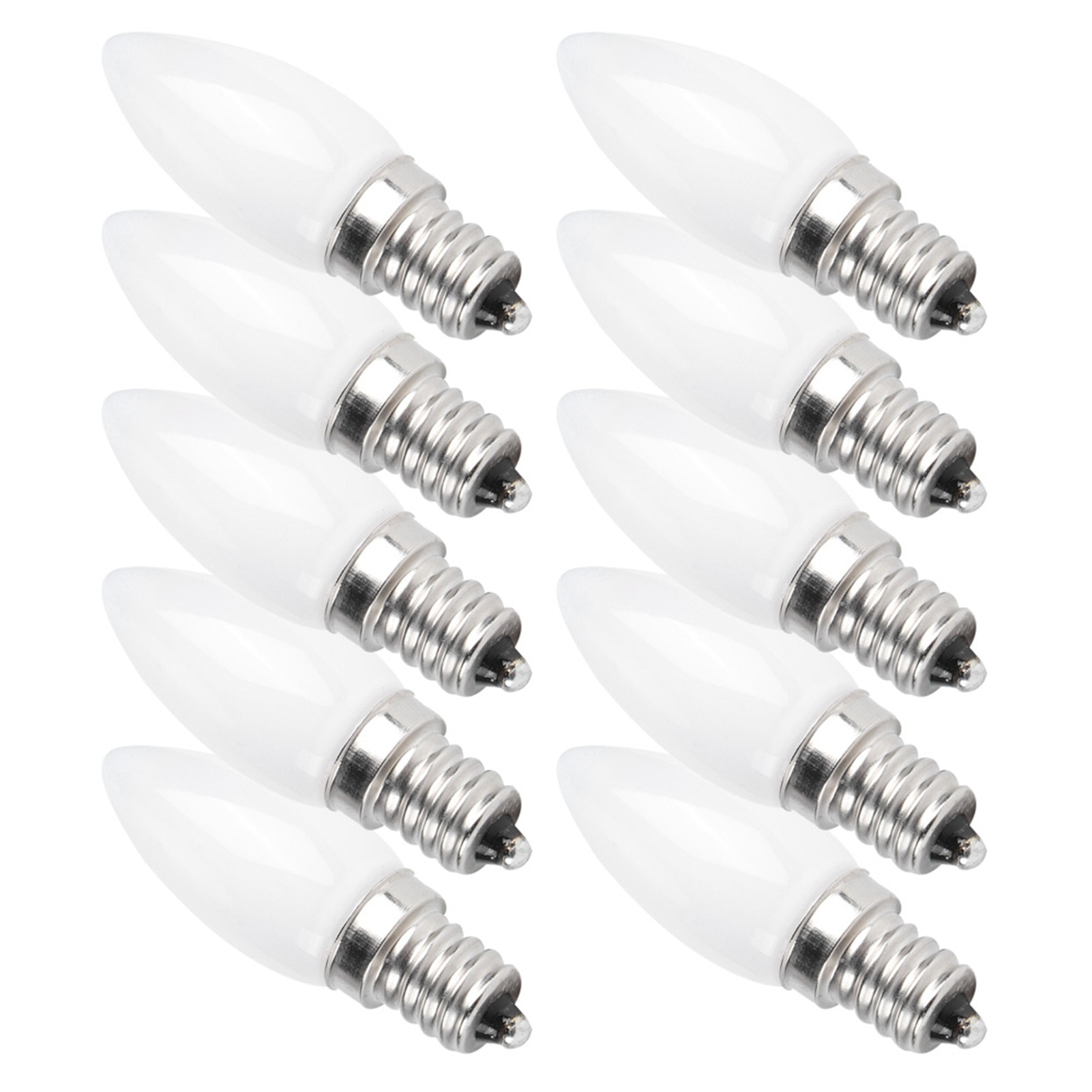 10 buc E12 bec LED 1.5W alb cald lampa pentru candelabru plafon lampa ...
