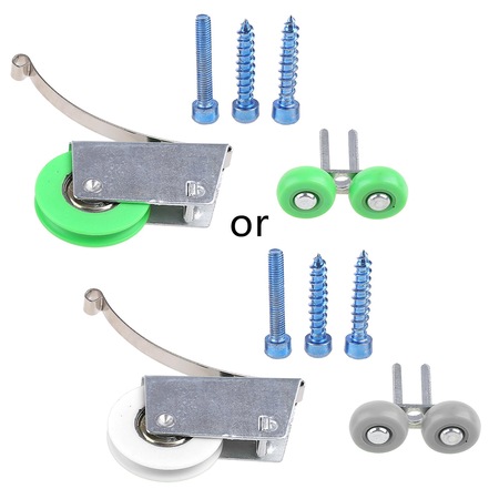 Set roti pentru usi glisante, metal, 41mm, capacitate mare de incarcare ...