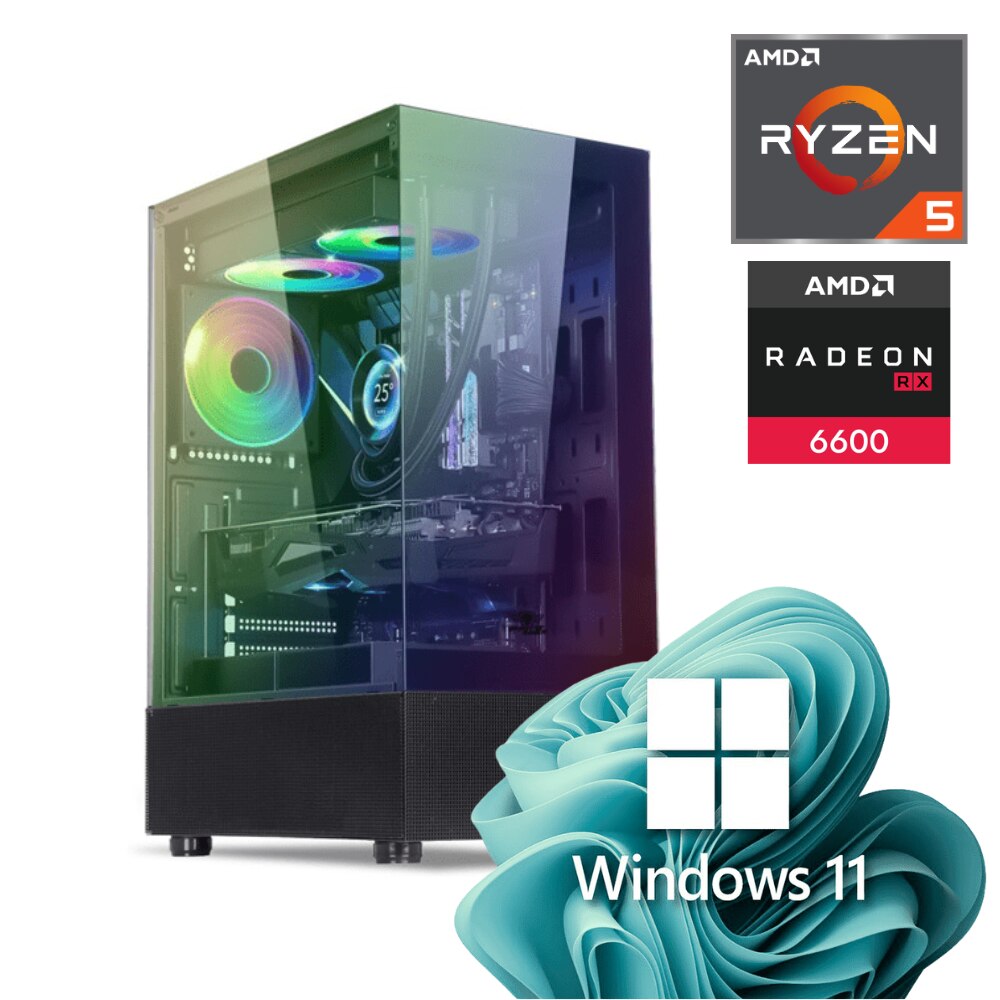 Magic Gamer PC - AMD Ryzen 5 5500 4.2 GHz TURBO, 24GB DDR4 Memória, 4TB ...