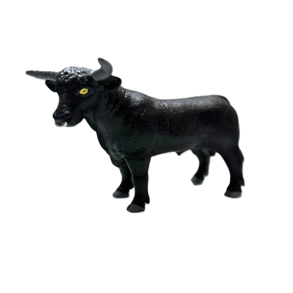 Figurina cauciuc, GHEMOTOC®, animale domestice, 28x17 cm, taur negru ...