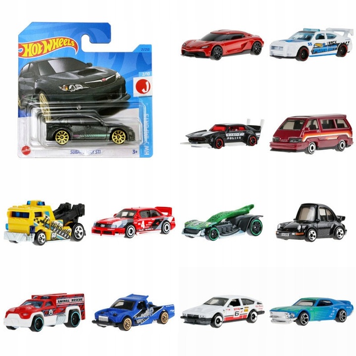 Кола Hot Wheels, Mattel, 1:64, микс, 10.5x10.5x3.5 см - eMAG.bg