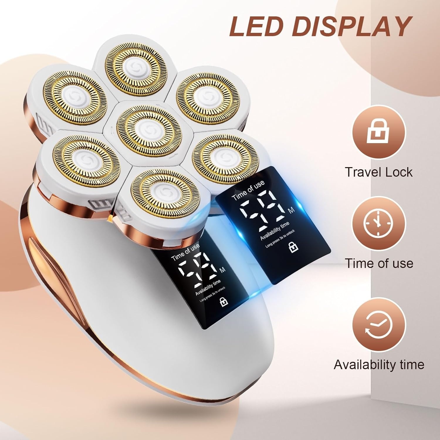 Epilator electric pentru femei 5-in-1 rezistent la apa, MOSMAOO®, Umed ...