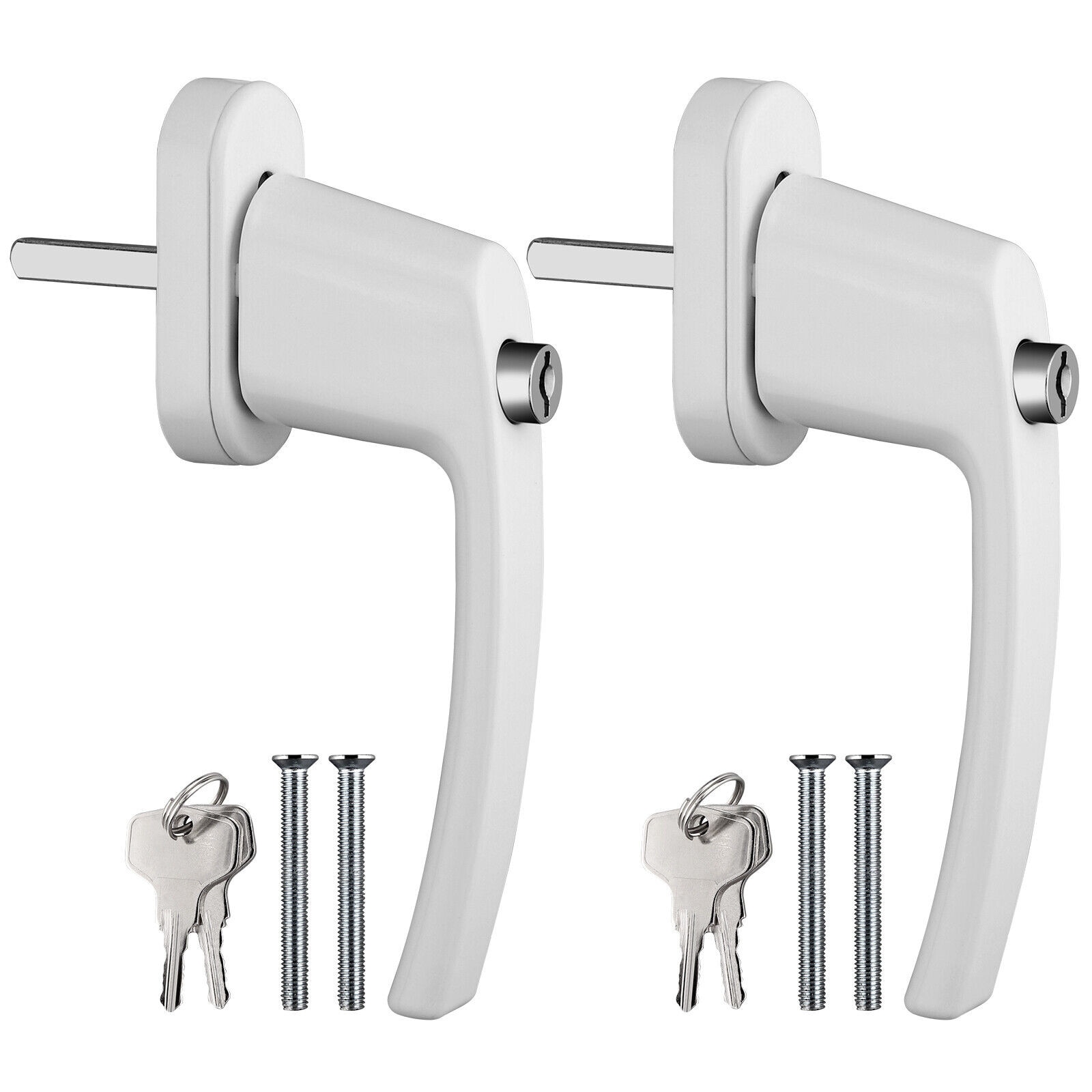 Set 2 Maner fereastra cu incuietoare, Topdii®, 4 chei, model universal ...