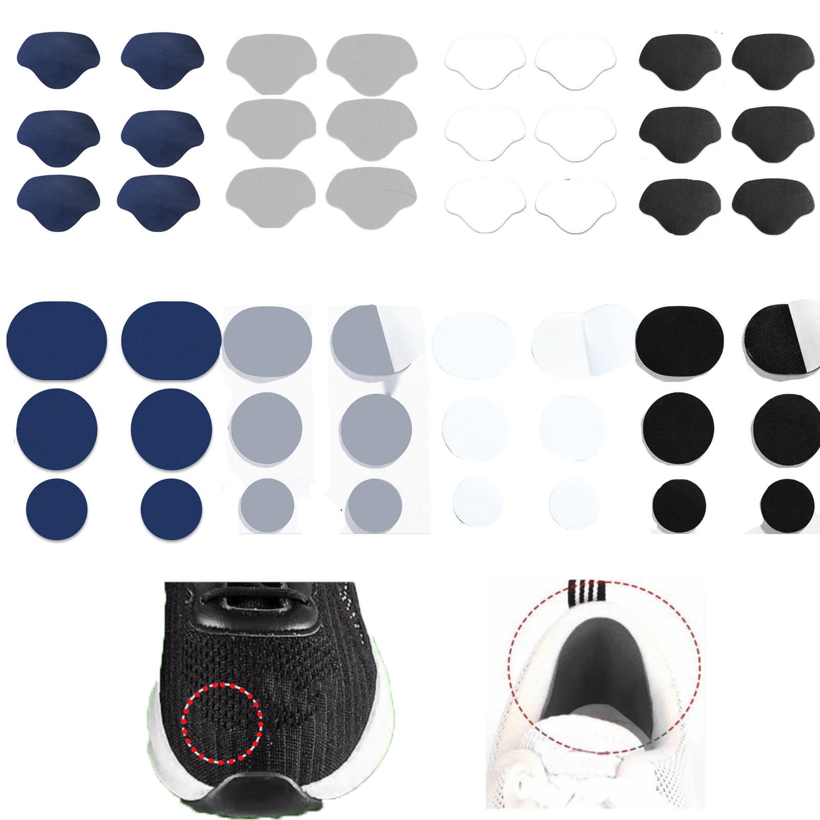 Un set de 48 de patch-uri autoadezive, material din piele confortabil ...