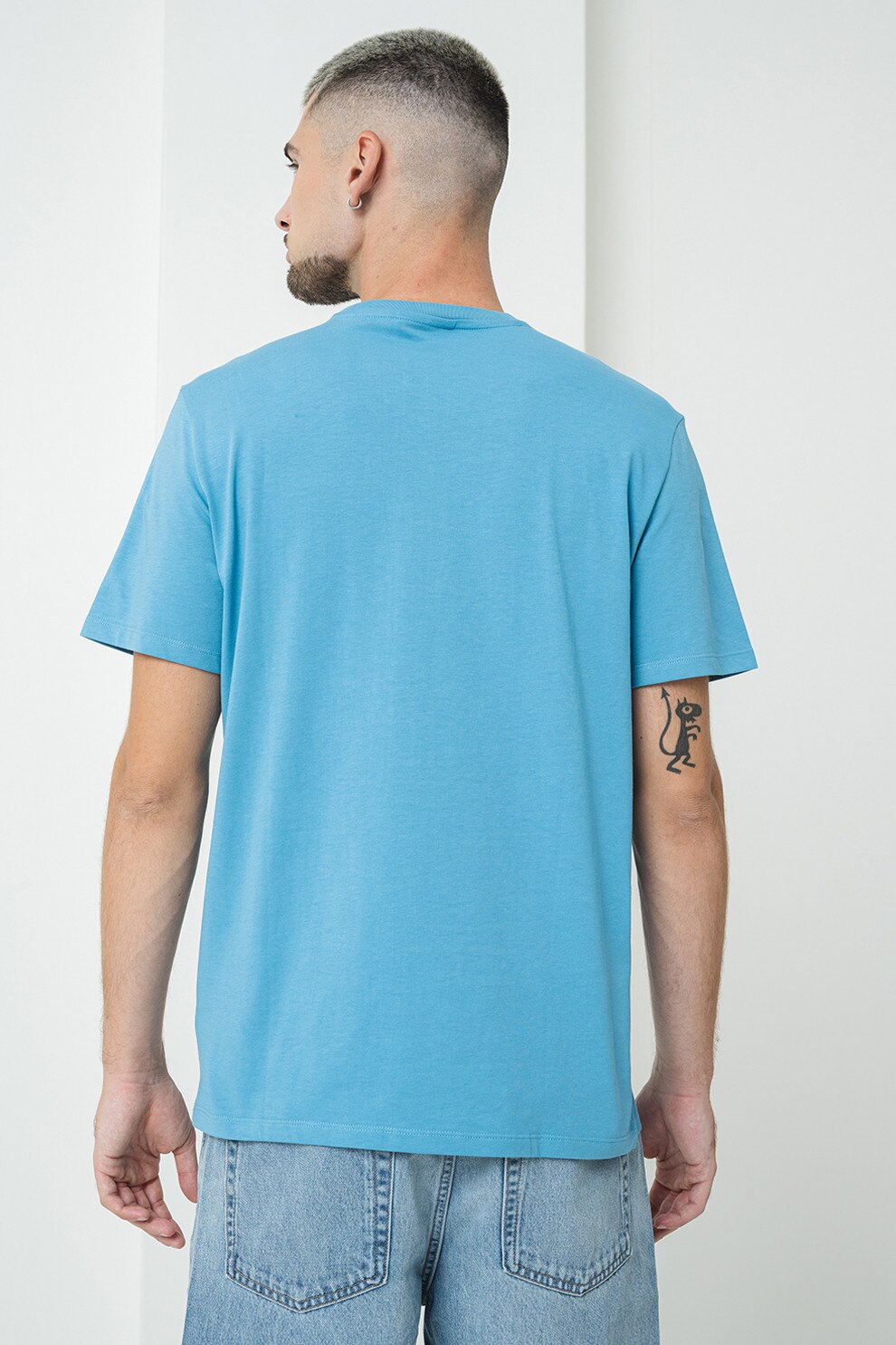 CALVIN KLEIN JEANS, Tricou de bumbac cu logo discret - eMAG.ro