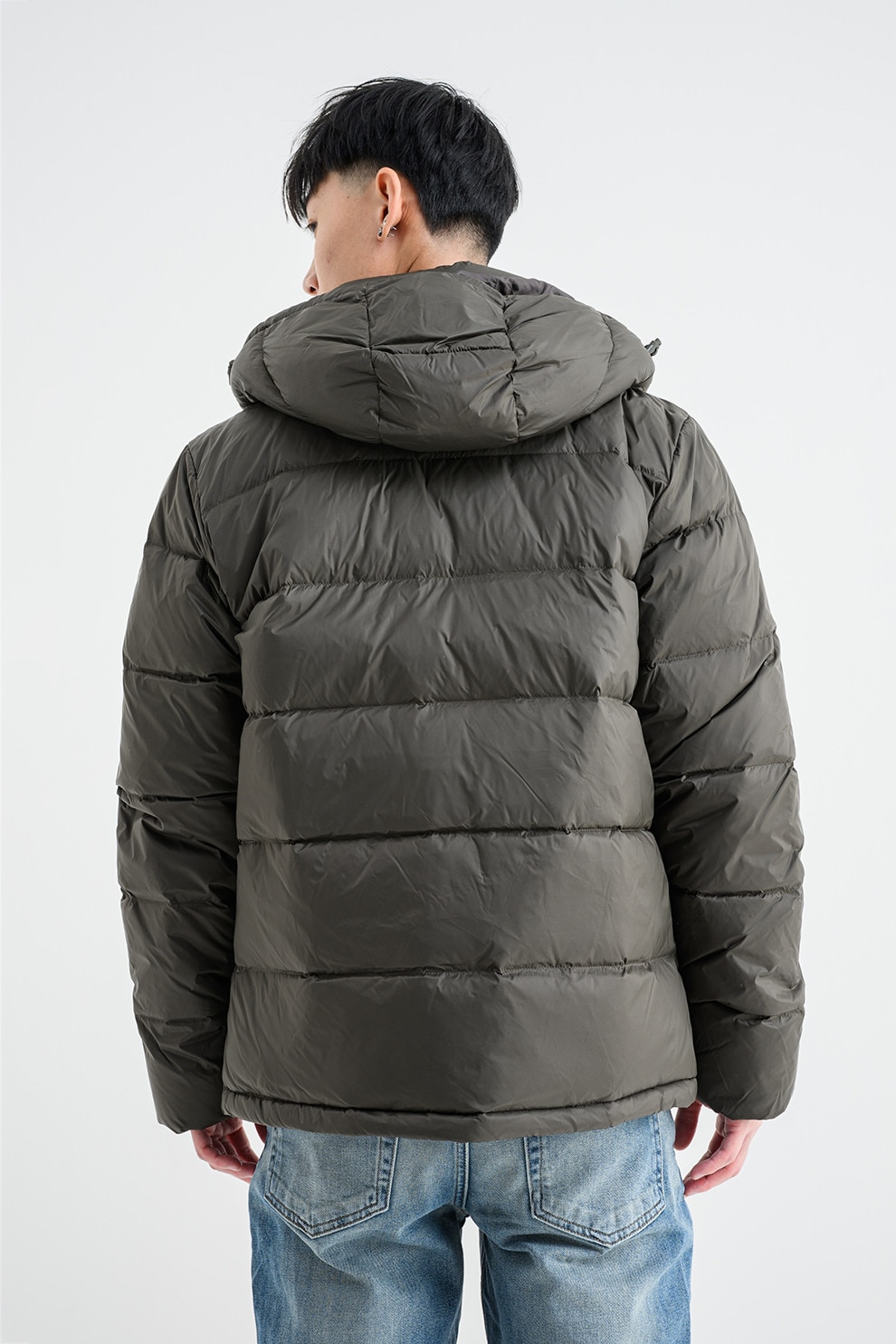 CALVIN KLEIN JEANS, Geaca cu umplutura de puf, finisaj rezistent la apa ...