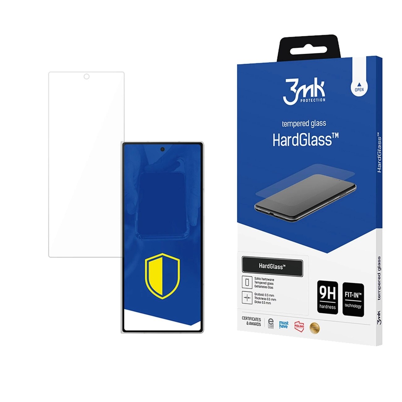 Folie sticla 3MK HardGlass Tempered compatibila cu Samsung Galaxy Z ...