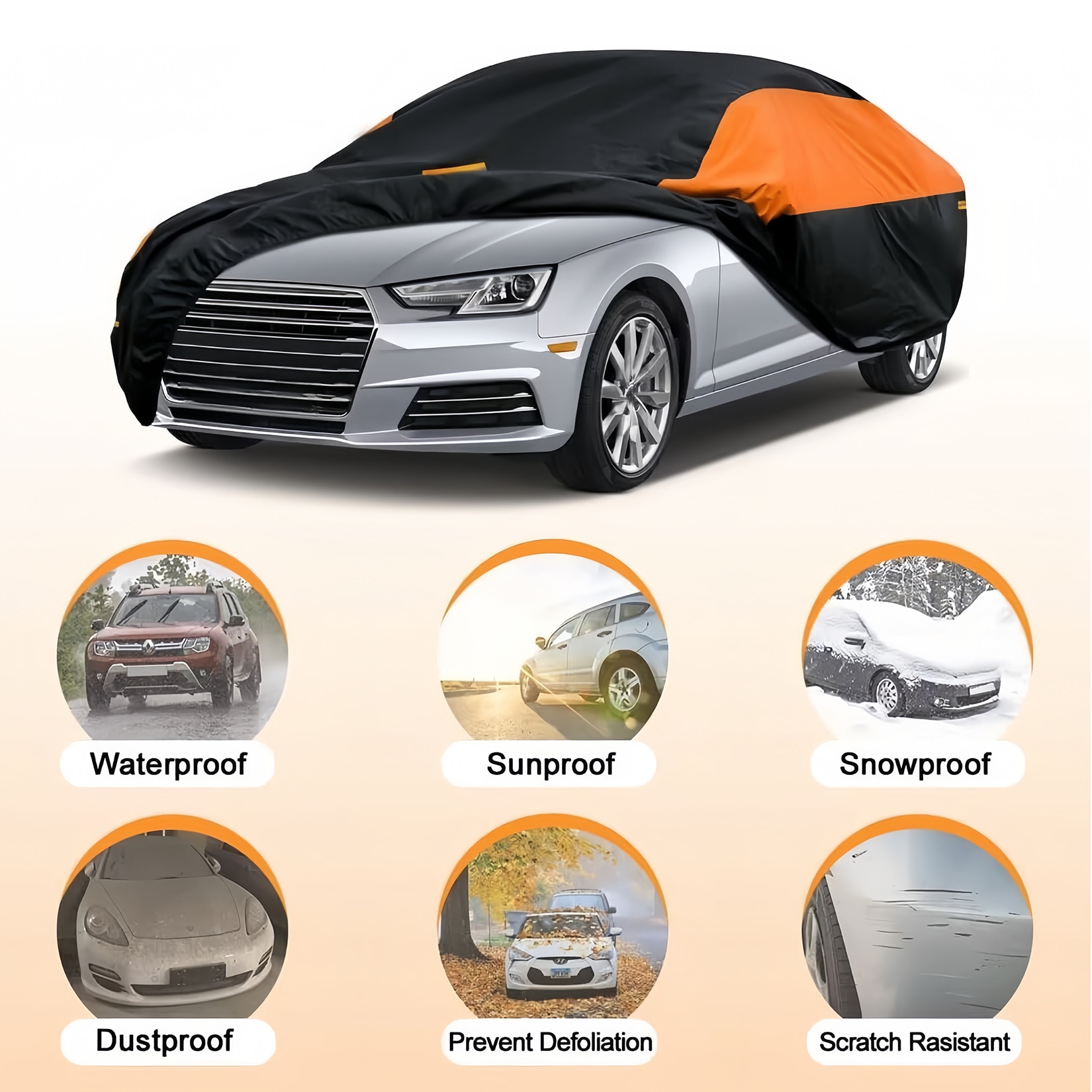 Husa Prelata Auto Premium, 6 straturi, protectie 4 anotimpuri ...