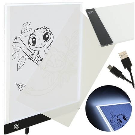 Tabla de desen LED A4, Luka, alimentare USB - eMAG.ro
