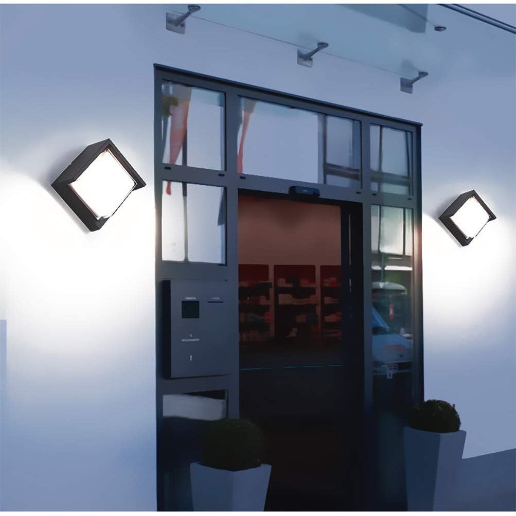 Aplica LED 12W, alb, aluminiu, IP65, pentru interior si exterior - eMAG.ro