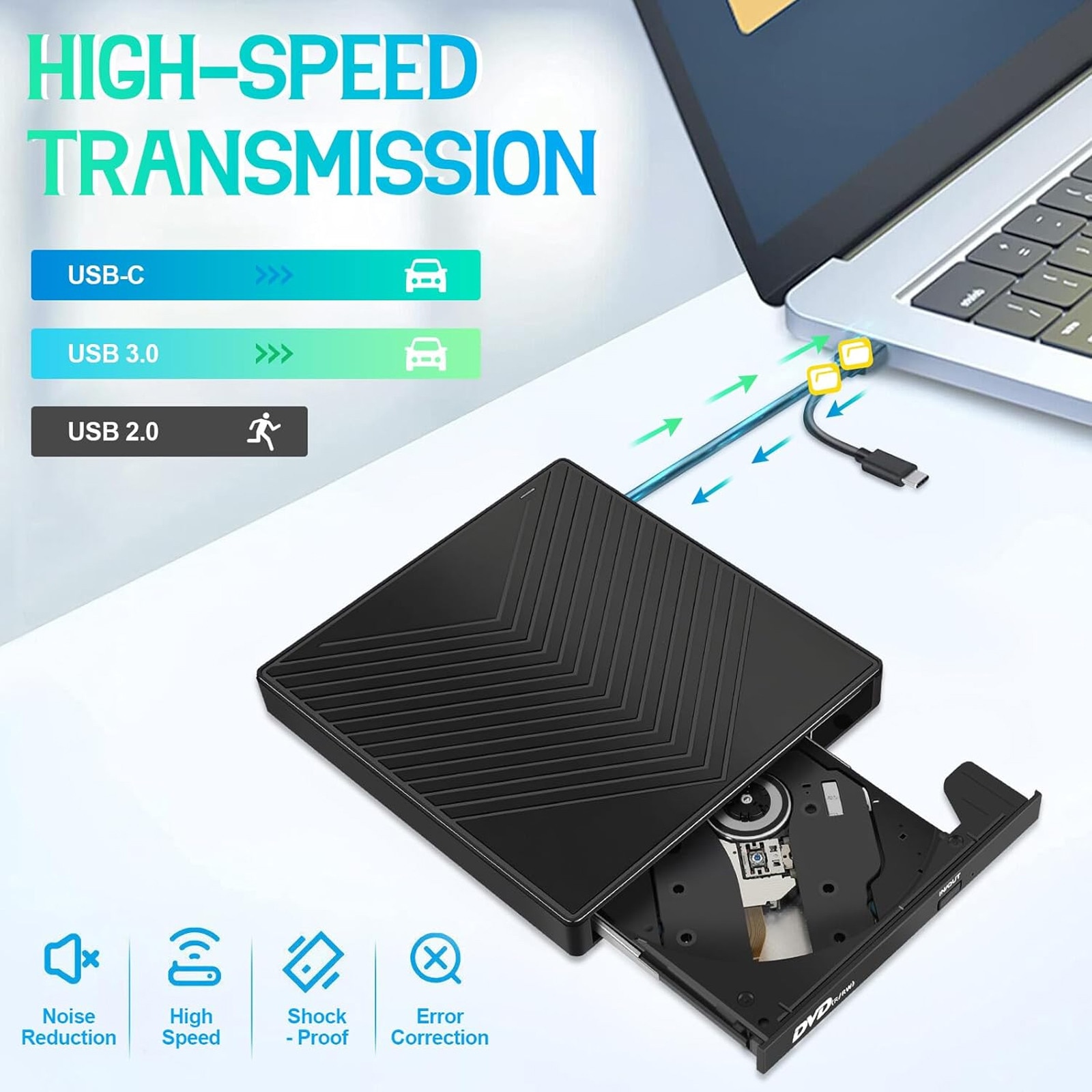 Axroad Mall, Външно оптично устройство, DVD writer extern portabil slim ...