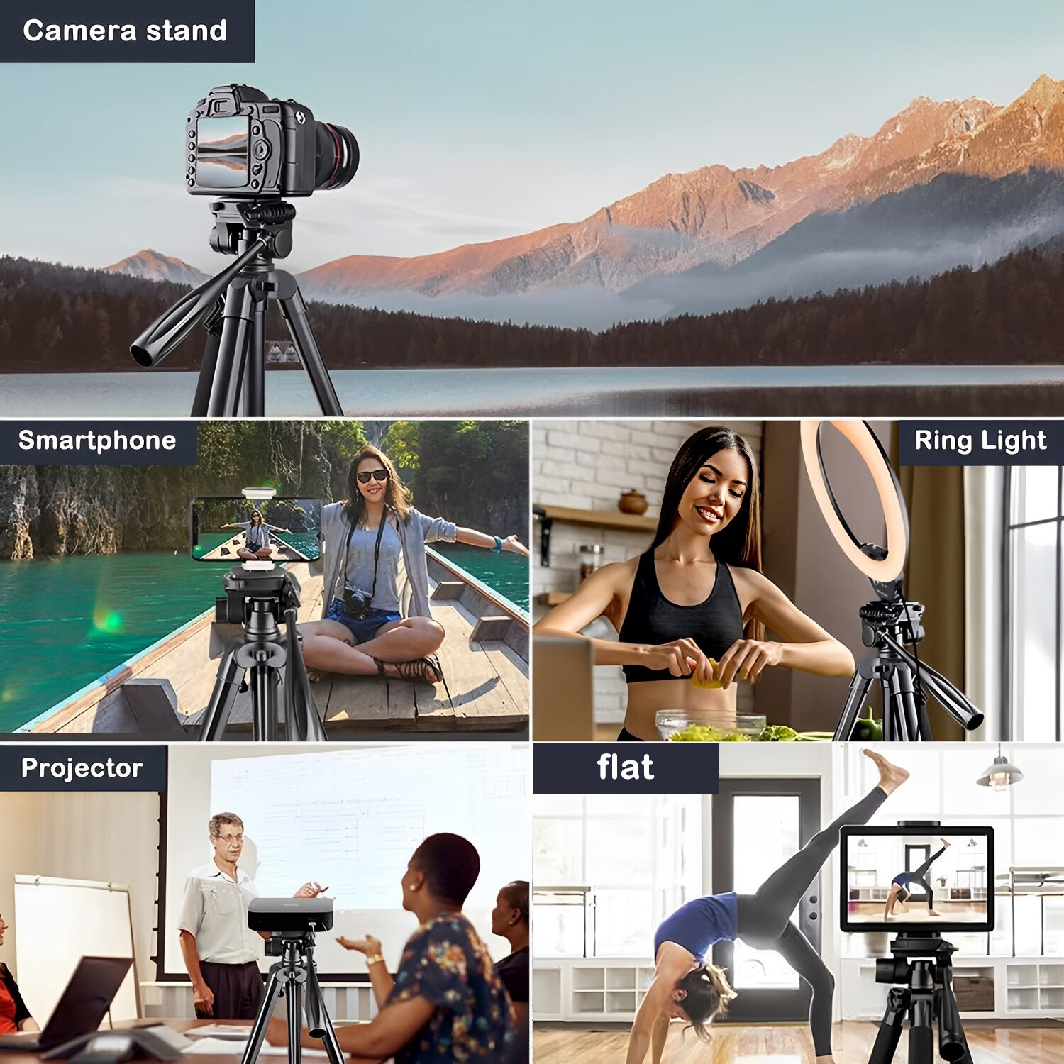 Trepied Foto pentru Camera, Telefon, 58-170cm, YeeLei®, Capacitate ...