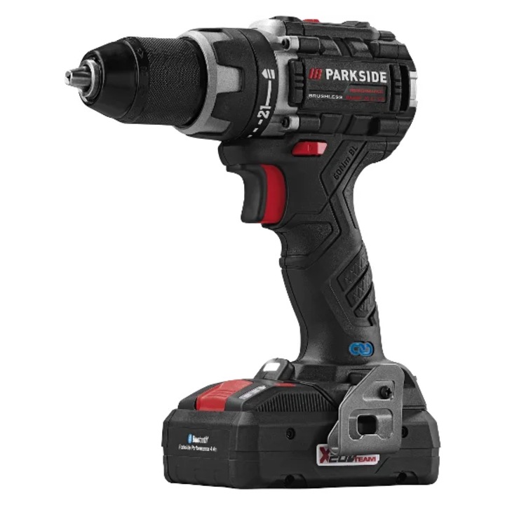 Masina de insurubat si gaurit Parkside Performance 20V PABSP 20 Li, cu acumulator 4Ah si ...