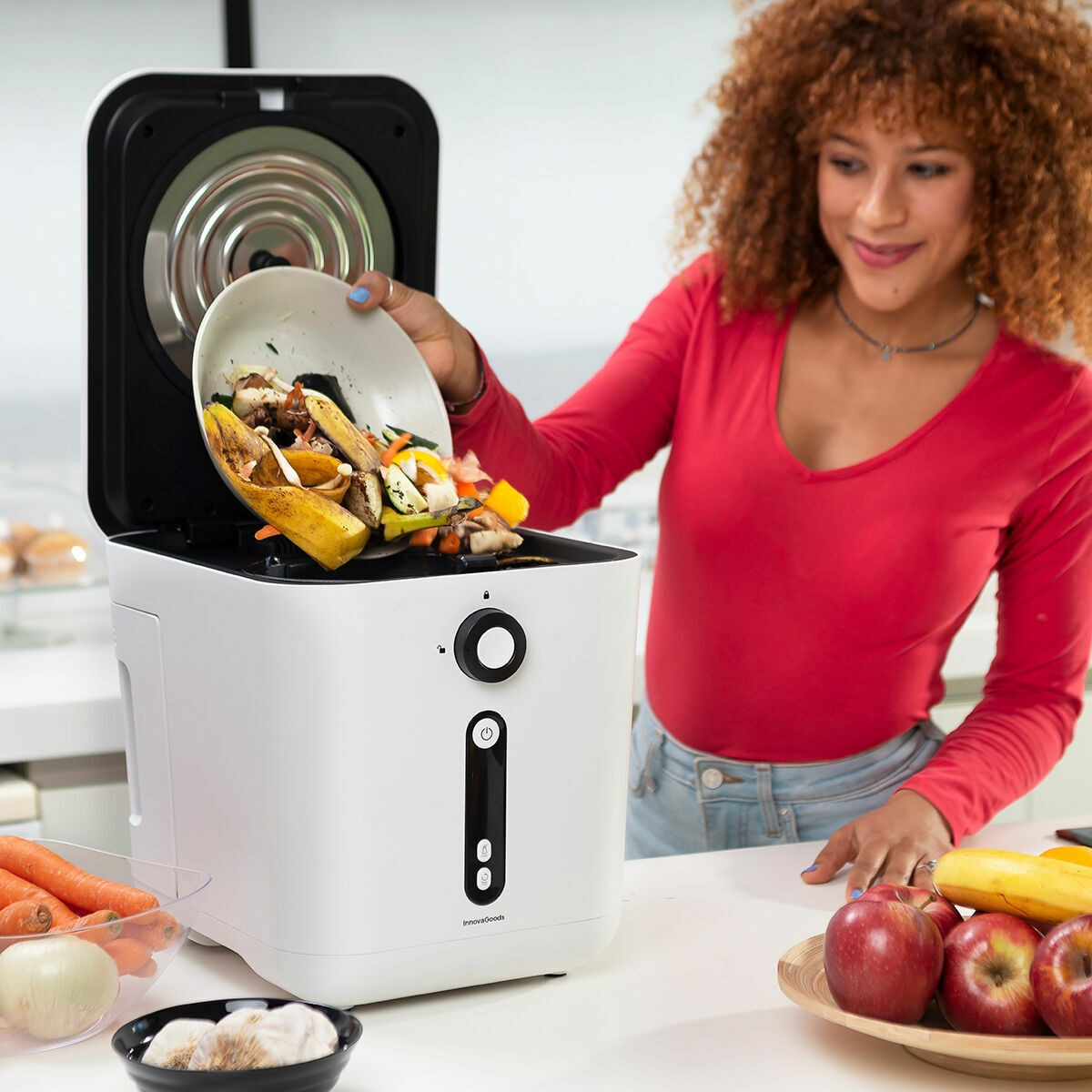 Compostor electric Ewooster INNOVAGOODS, 220V, capacitate mare, design ...