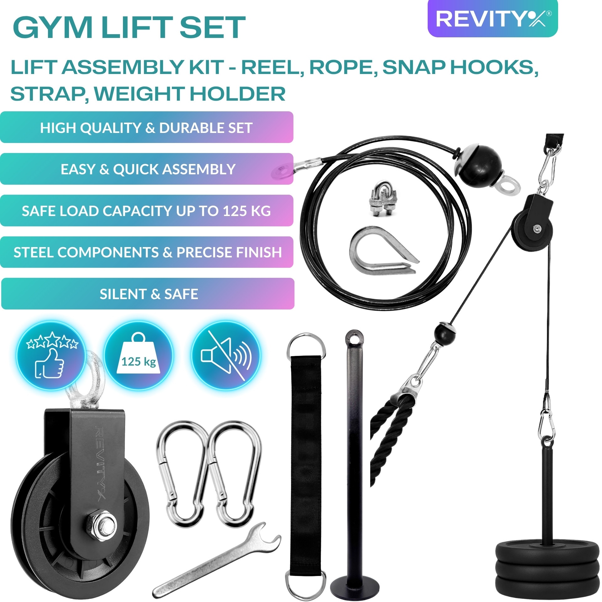 Scripete Helcometru Revity Superior & Inferior – Set Complet Cablu Otel ...