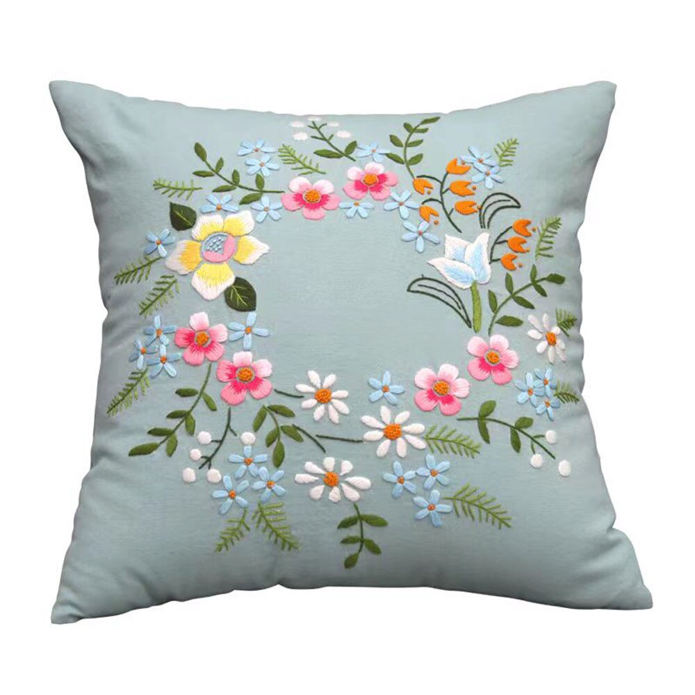 Kit de broderie Husa de perna fata de perna mestesug pentru adulti ...