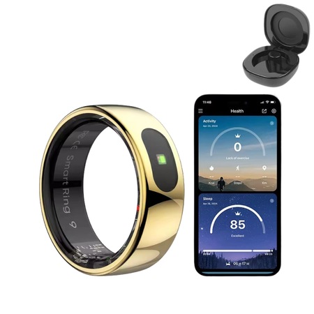 Inel Inteligent cu touchscreen, Smart Ring Nano Ceramic 62.8 mm, Ritm ...