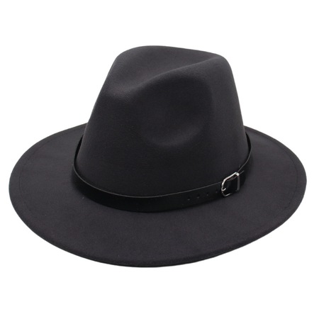 Palarie unisex, MENZ®, model Nomad, curelusa, gri inchis, marime ...