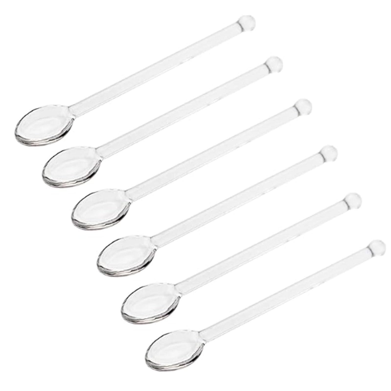 Set De 6 Lingurite Din Sticla Yuiturt – Lingurite De Cafea, Lingurite ...