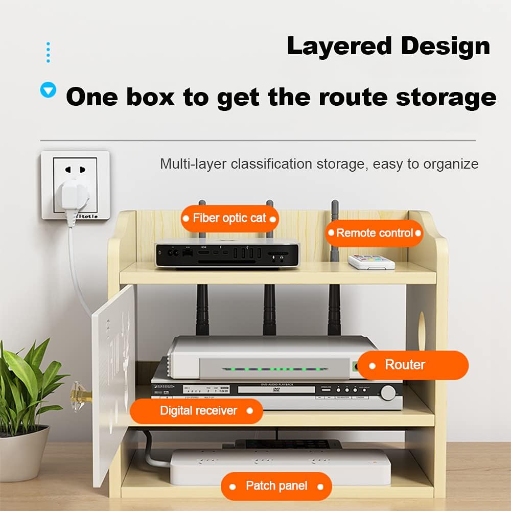 Rafturi din lemn pentru router, Morovan, design stratificat, material ...