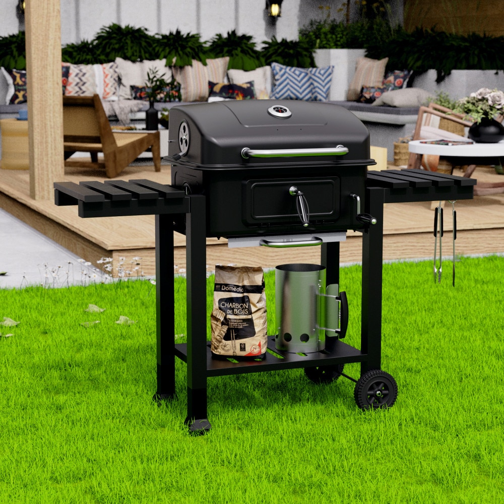 Gratar pe carbuni KLUGMEISTER FT01-017, material otel (husa inclusa ...