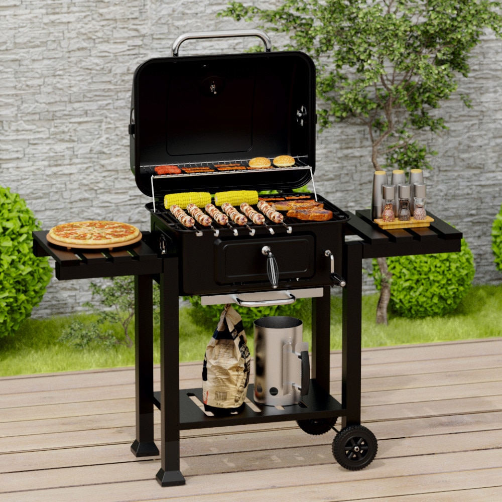 Gratar pe carbuni KLUGMEISTER FT01-017, material otel (husa inclusa ...