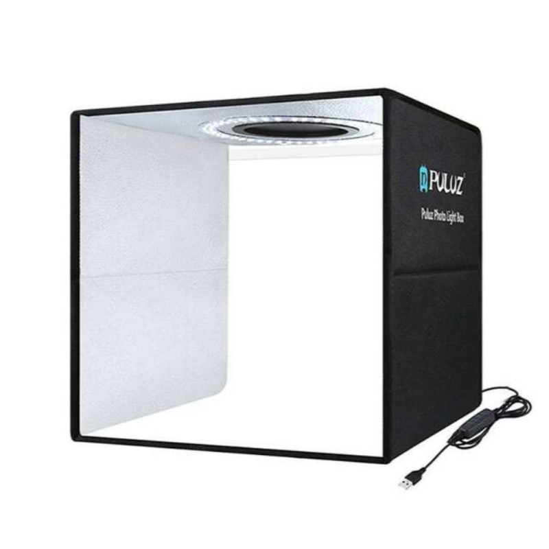 Cutie pliabila pentru studio foto, BondGrup® 30x30cm, cu LED, fundaluri ...