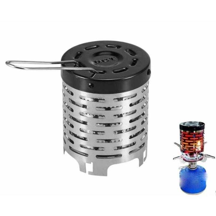 Incalzitor de cort portabil, mini soba de camping din inox, structura ...