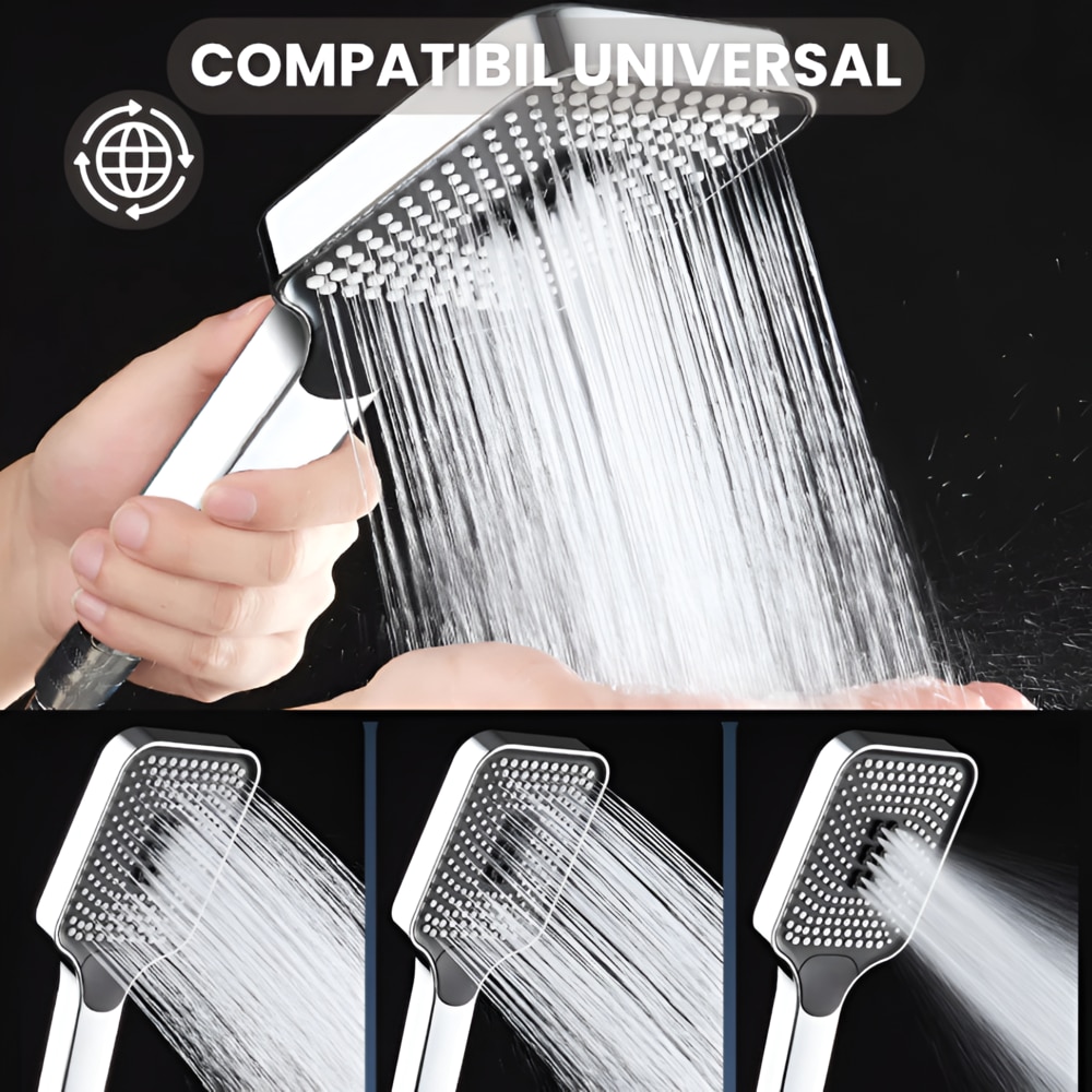 Cap Para Dus Mare 27cm, cap 10x13cm, Presurizat 5 Functii cu Buton On ...