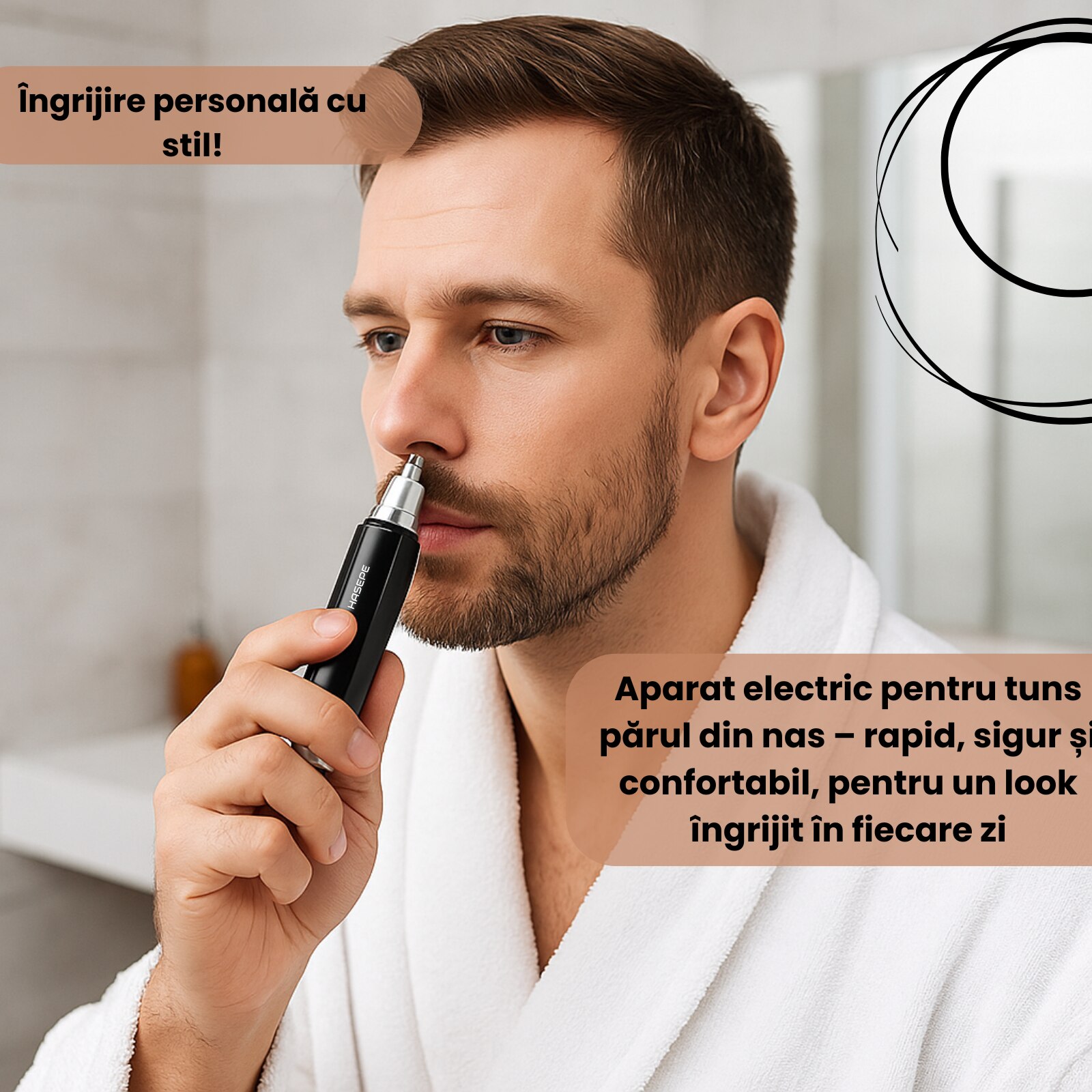 Aparat de tuns HASEPE, Trimmer electric portabil pentru calatorii ...