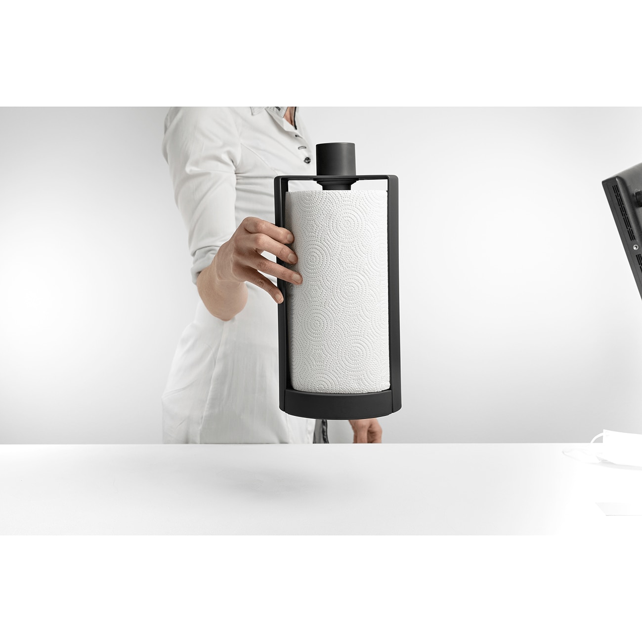 Stop konyhai papírtekercs tartó, fekete - eMAG.hu