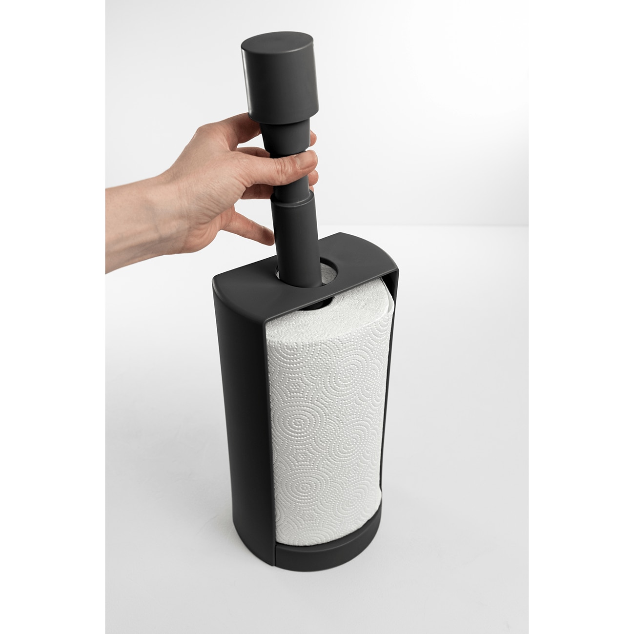 Stop konyhai papírtekercs tartó, fekete - eMAG.hu