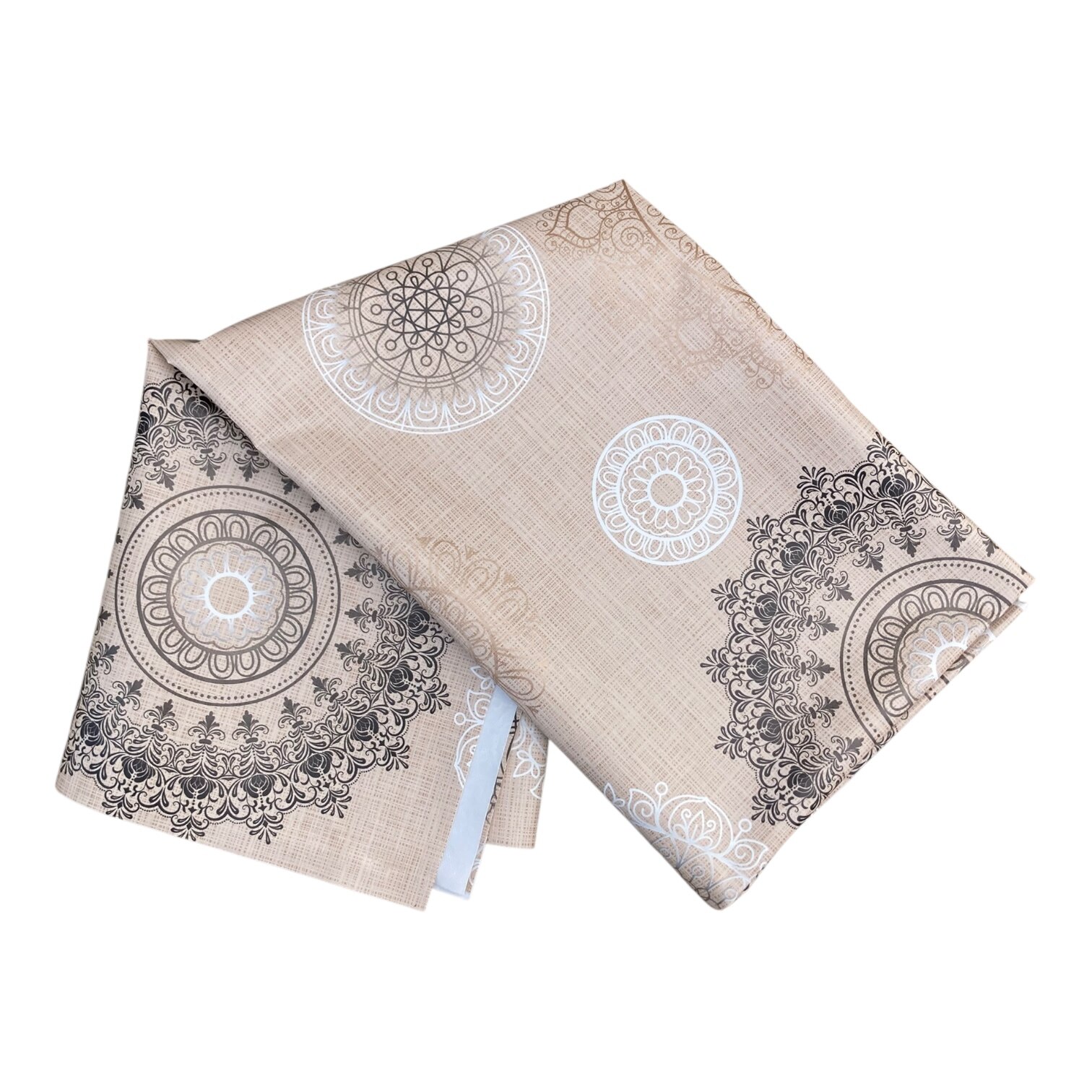 Fata de Masa tip Musama cu model decorativ geometric 140x300 cm - eMAG.ro